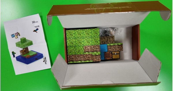 Minecraft Magnetic Block Constructor Water Tree 38 pcs